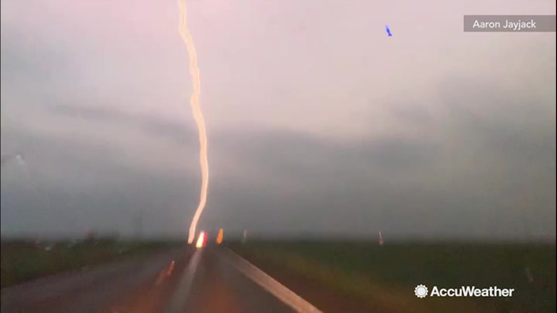 Lightning lighting up the night sky as severe weather continues | kgw.com