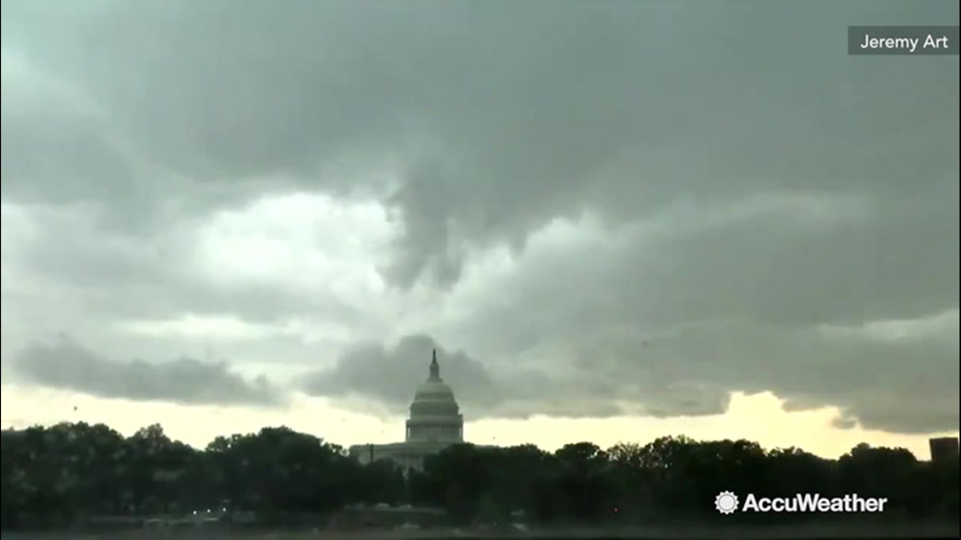 Timelapse shows storm dump rain on US Capitol | kgw.com