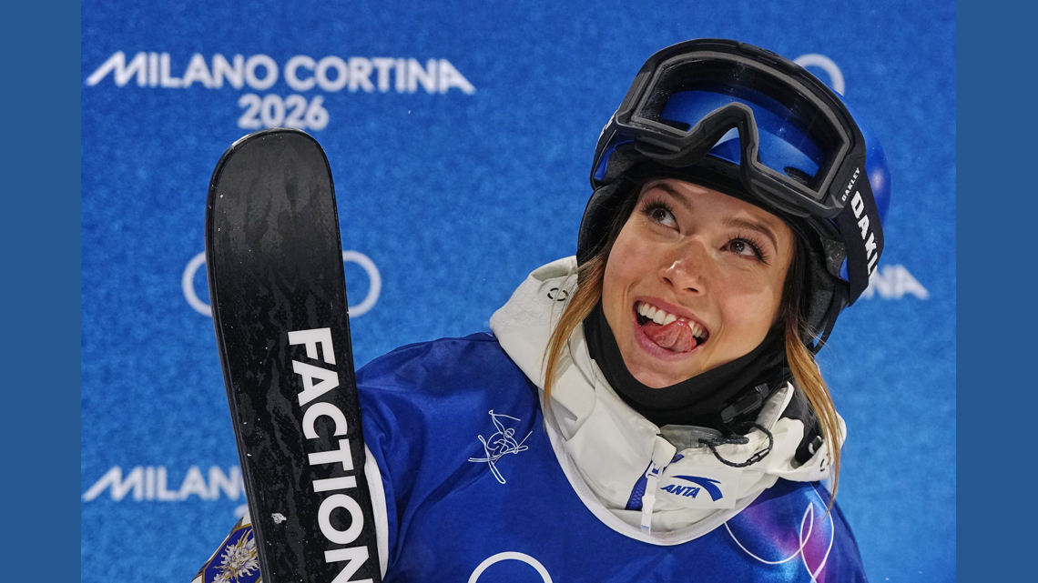 Defending Olympic champion Eileen Gu falls in her first run of freeski ...