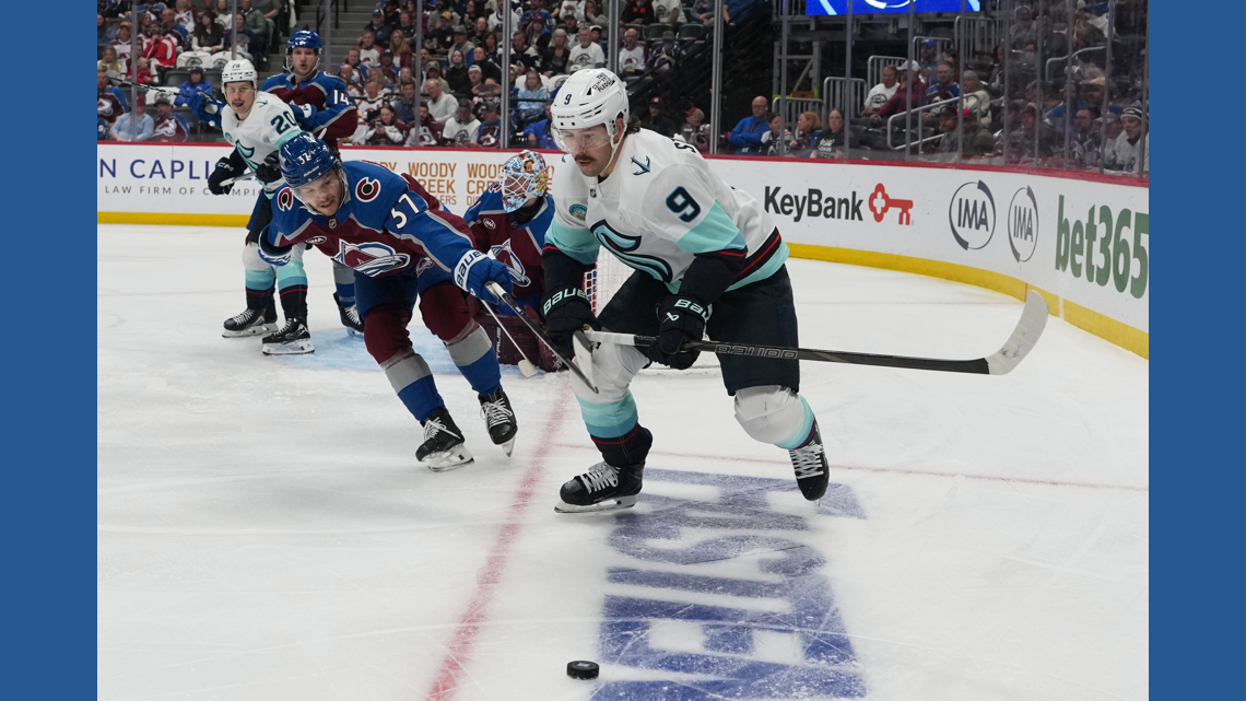 Scott Wedgewood stops 22 shots, Avs beat Kraken 2-0 to break franchise ...