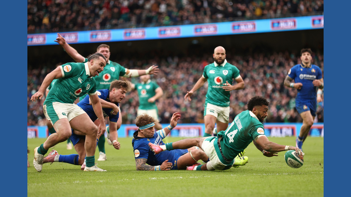 Ireland grinds out a shaky Six Nations win over Italy in second half ...