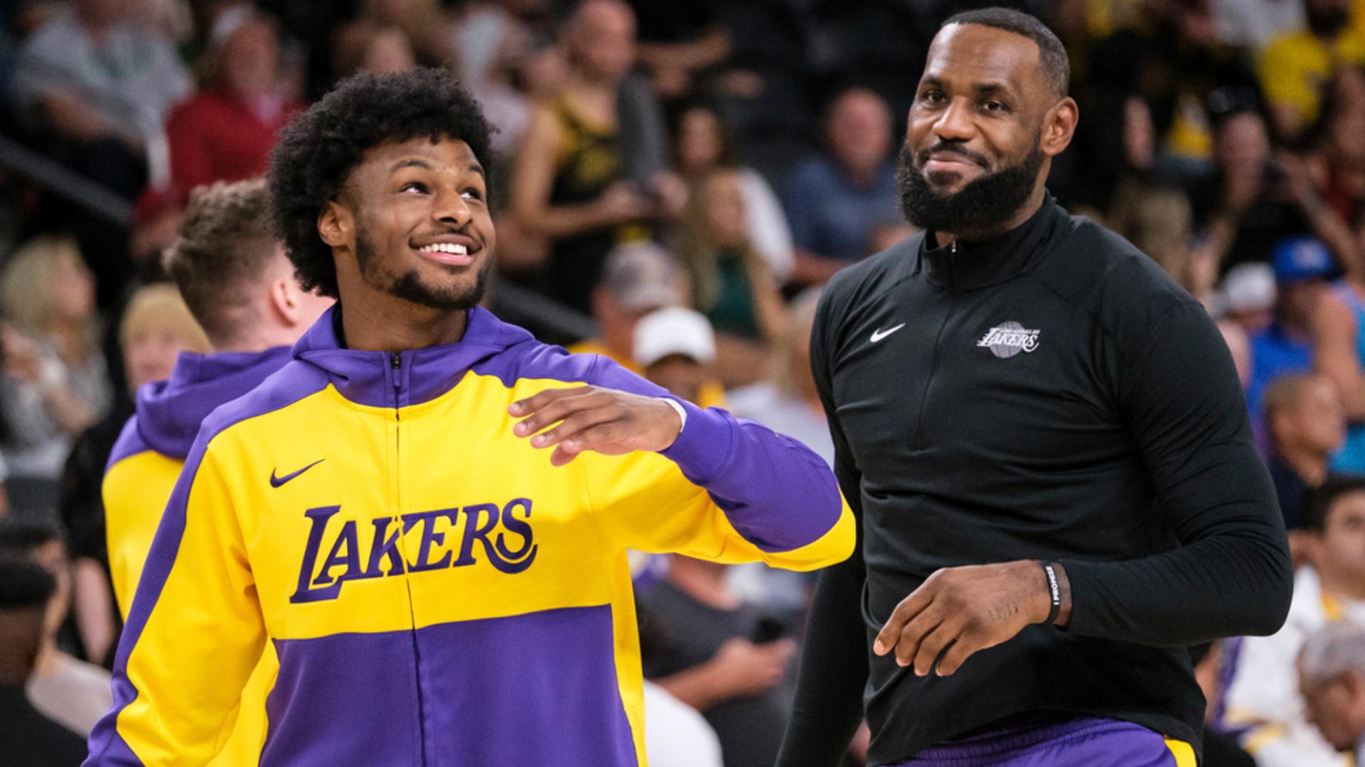 Bronny joins Lakers: Father-son NBA duo makes history | kgw.com