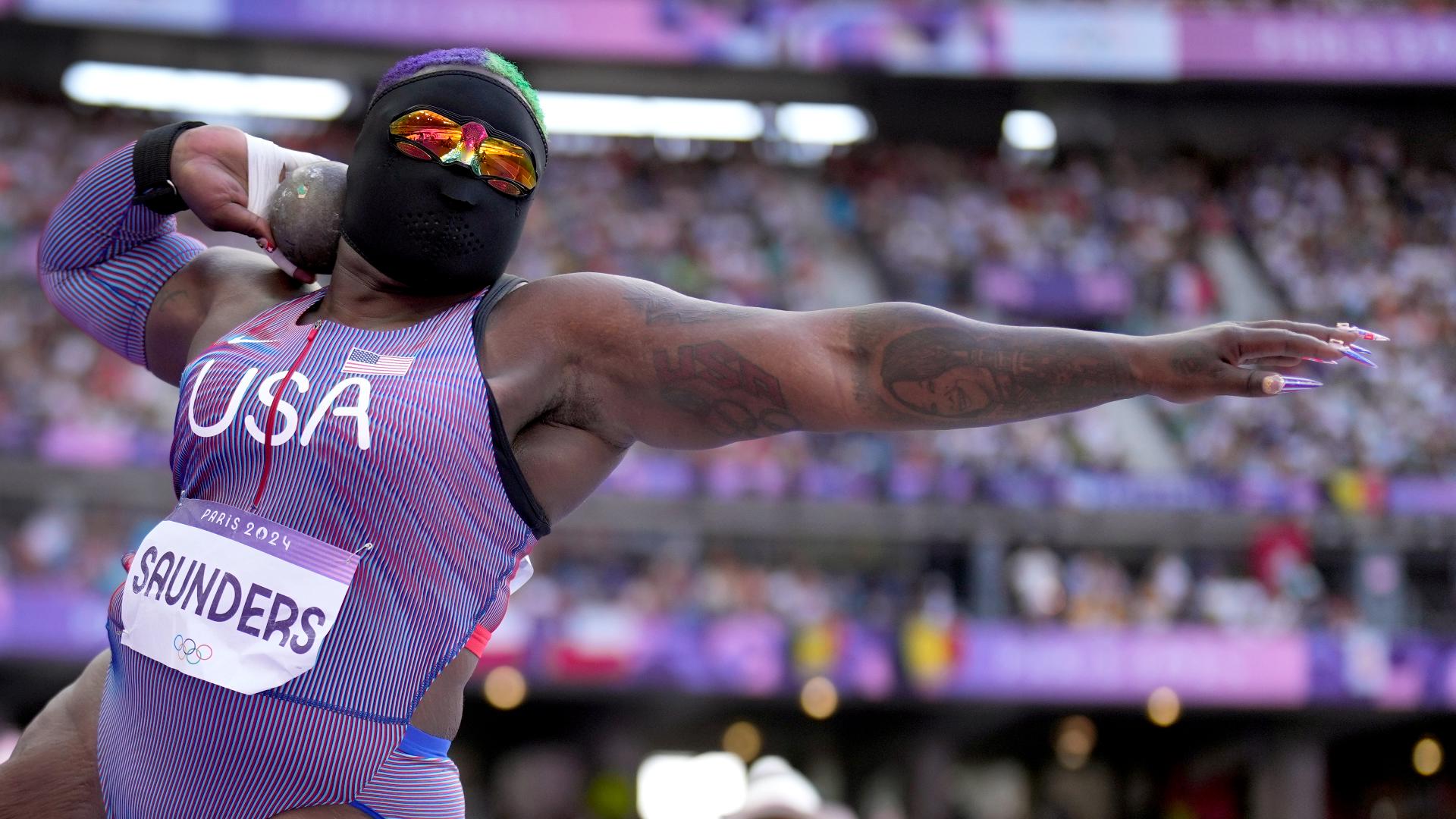 Who is the masked American shot putter at the Olympics? | kgw.com