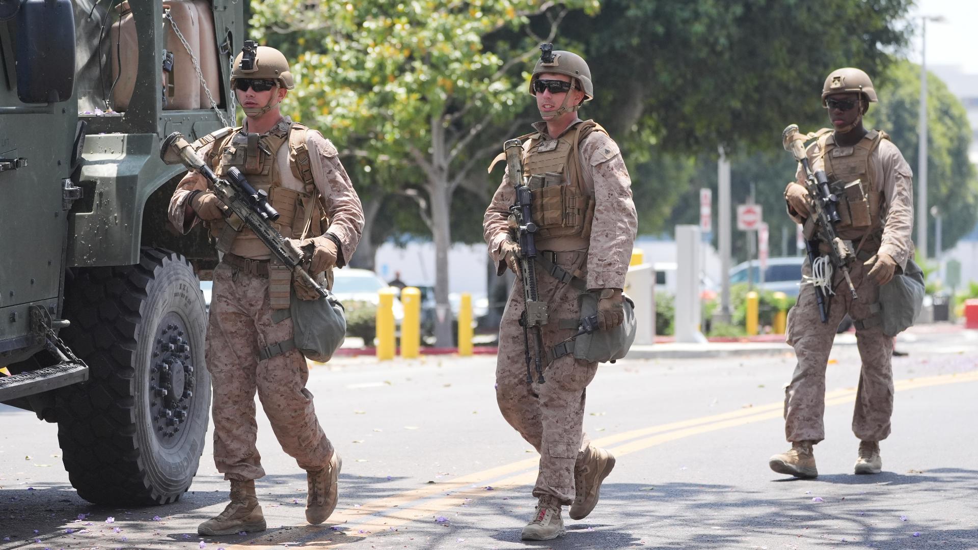 Marines detain civilian at LA federal building | kgw.com