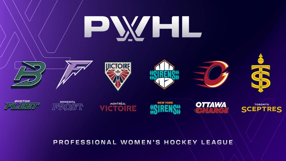 PWHL unveils logos, team names for second season | kgw.com