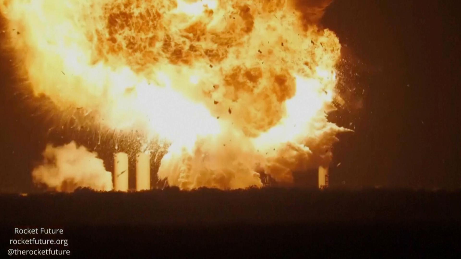 Watch: SpaceX rocket explodes into fireball during testing caught on ...