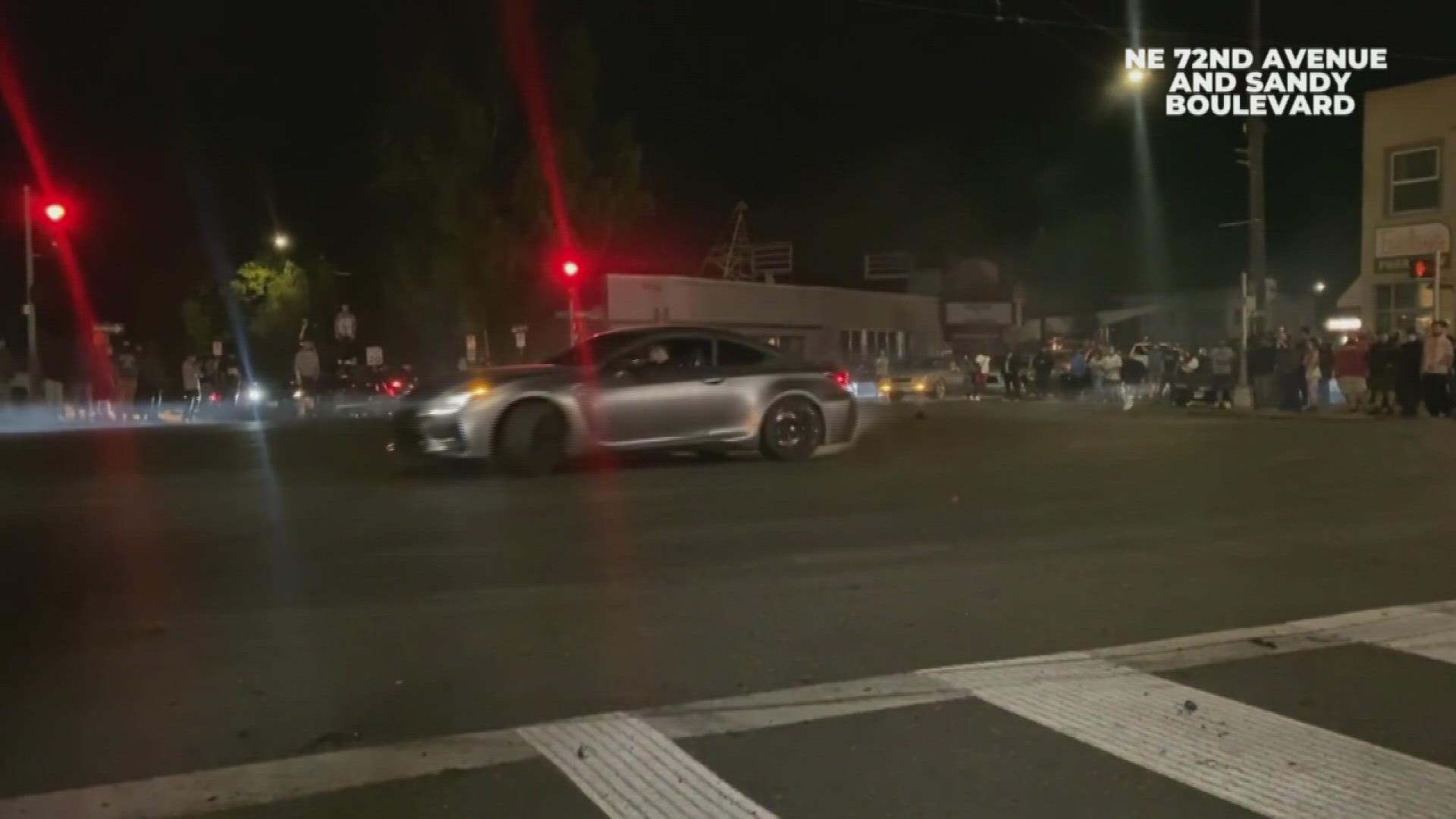 Illegal street racers take over North Portland streets | kgw.com