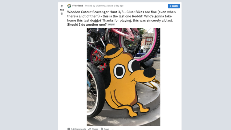 Portland artist creates art scavenger hunt, hides memes and cartoon ...