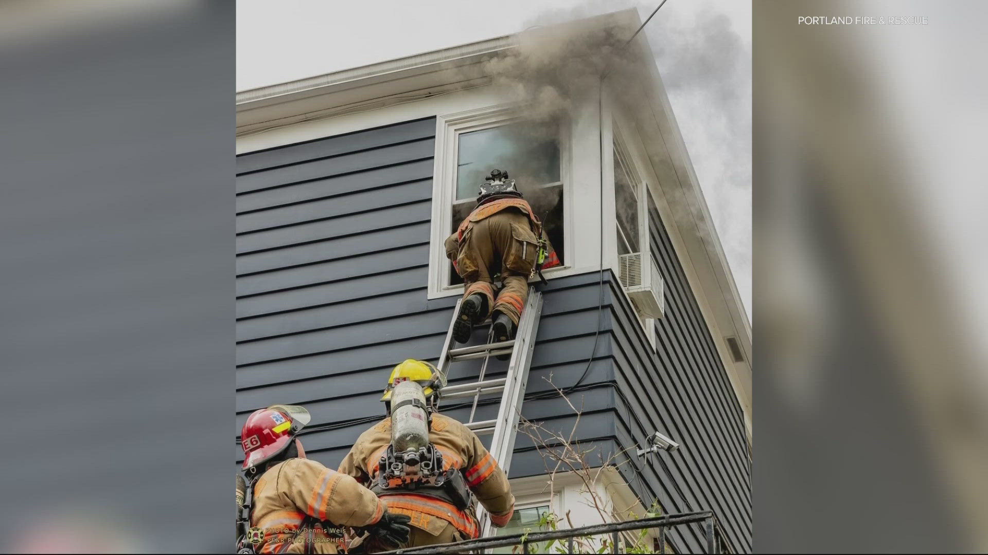 Portland firefighters rescue unconscious man from burning apartment ...