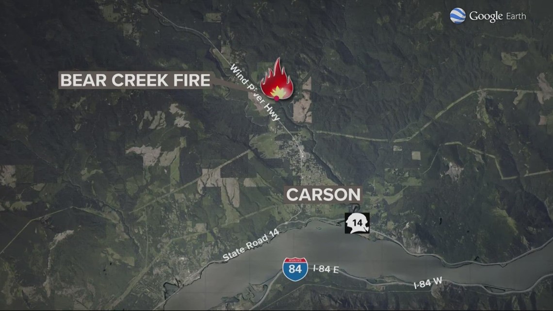 Evacuations ordered due to wildfire north of Carson in Skamania County ...