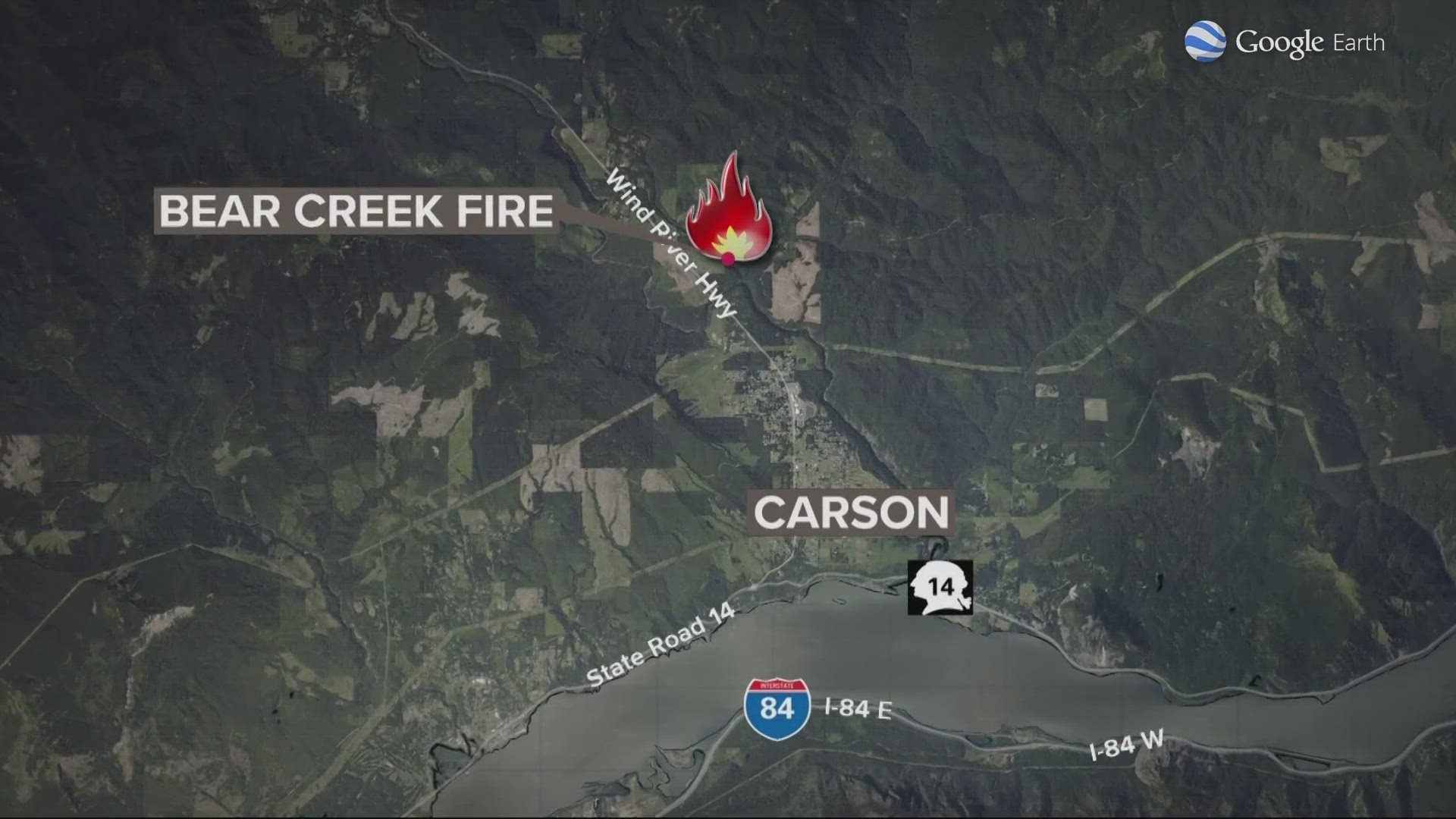 Evacuations ordered due to wildfire north of Carson in Skamania County | kgw.com