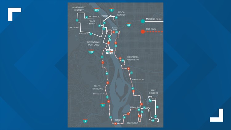 Portland Marathon traffic closures: Streets and bridges | kgw.com