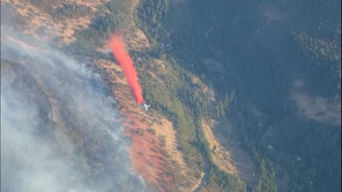 Wildfire spreads near Mosier in Oregon's Columbia River Gorge | kgw.com
