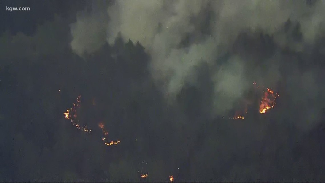 Firefighters re-engage with fires burning in Clackamas County as ...