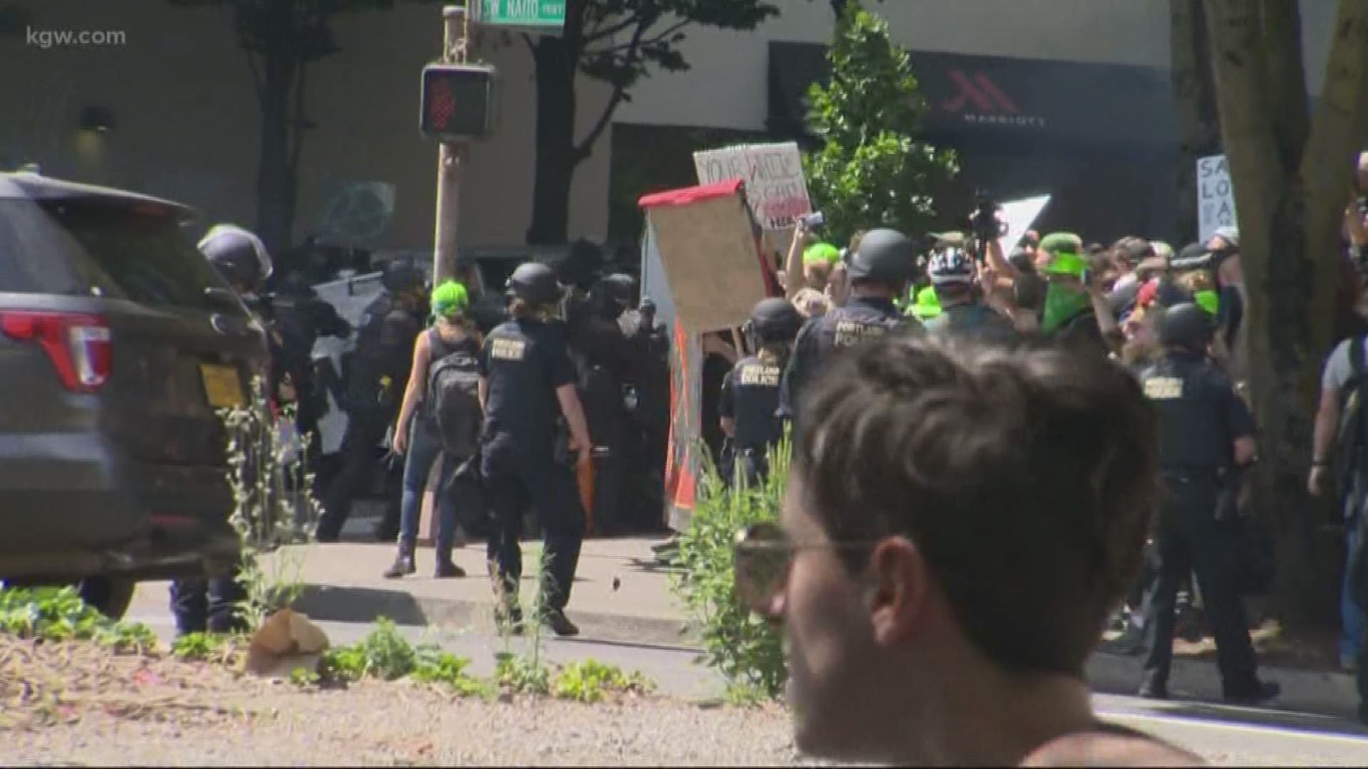 Protester allegedly hit in head by flash-bang plans to sue Portland ...