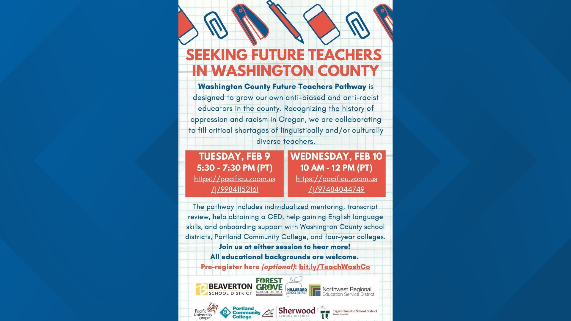 Big effort to fill shortage of diverse teachers in Washington County ...