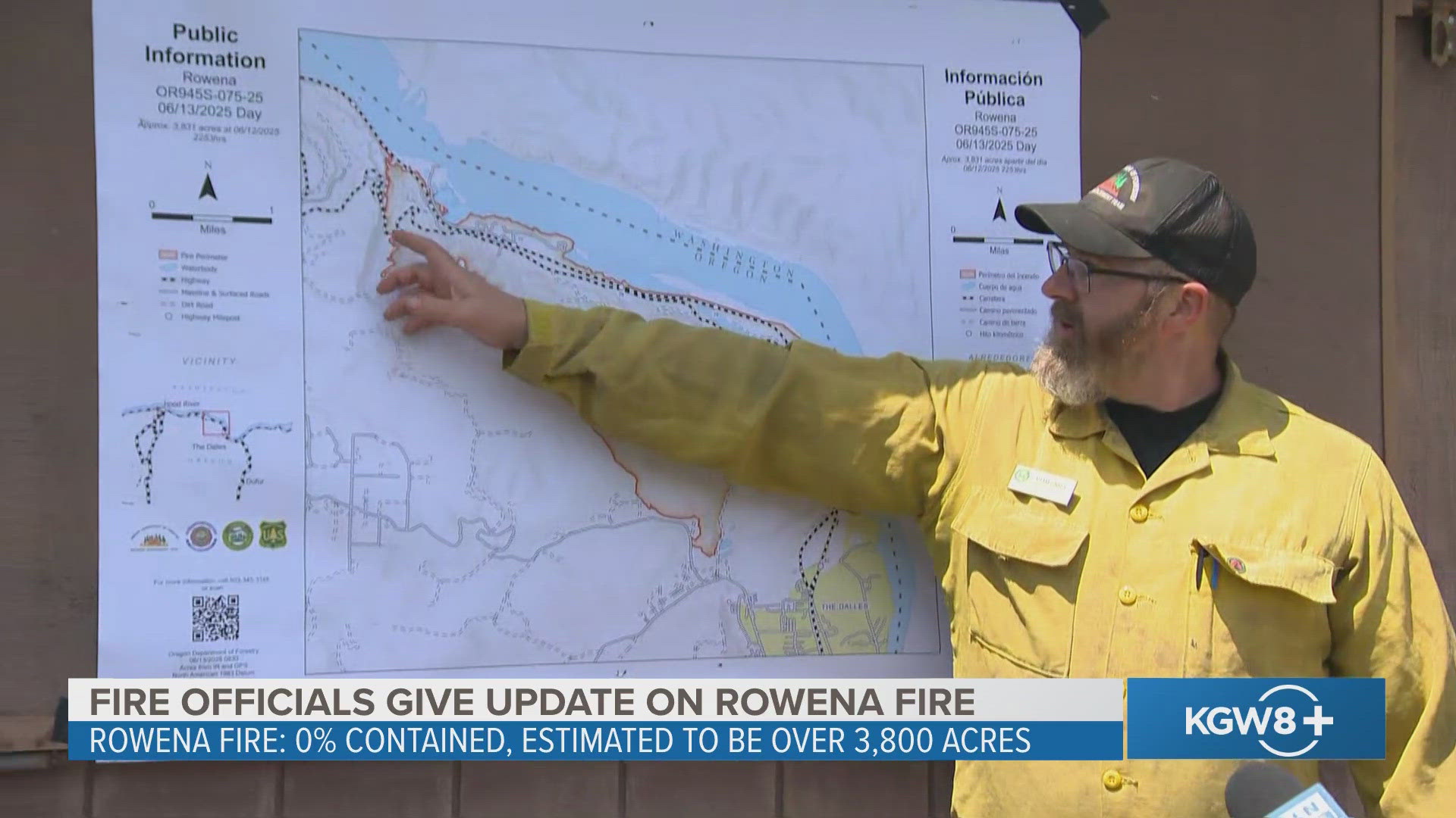 Fire officials give latest update on Rowena Fire near The Dalles | kgw.com