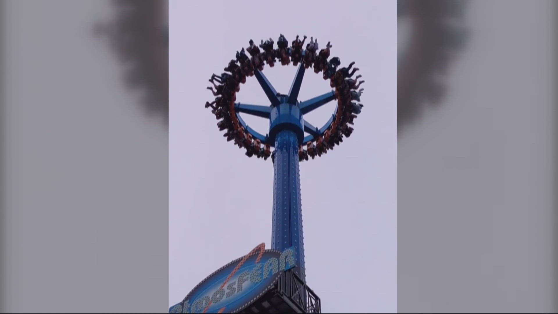 Around 30 rescued after being stuck hanging upside down on amusement ...