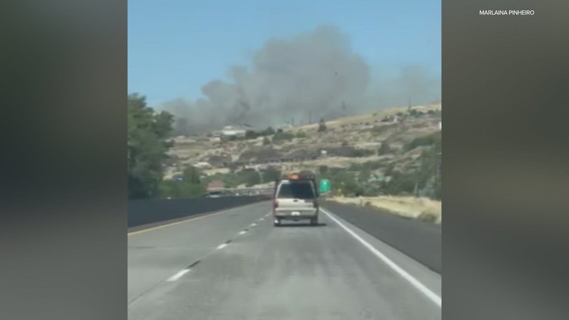 Fire in The Dalles seen from Interstate 84 | kgw.com