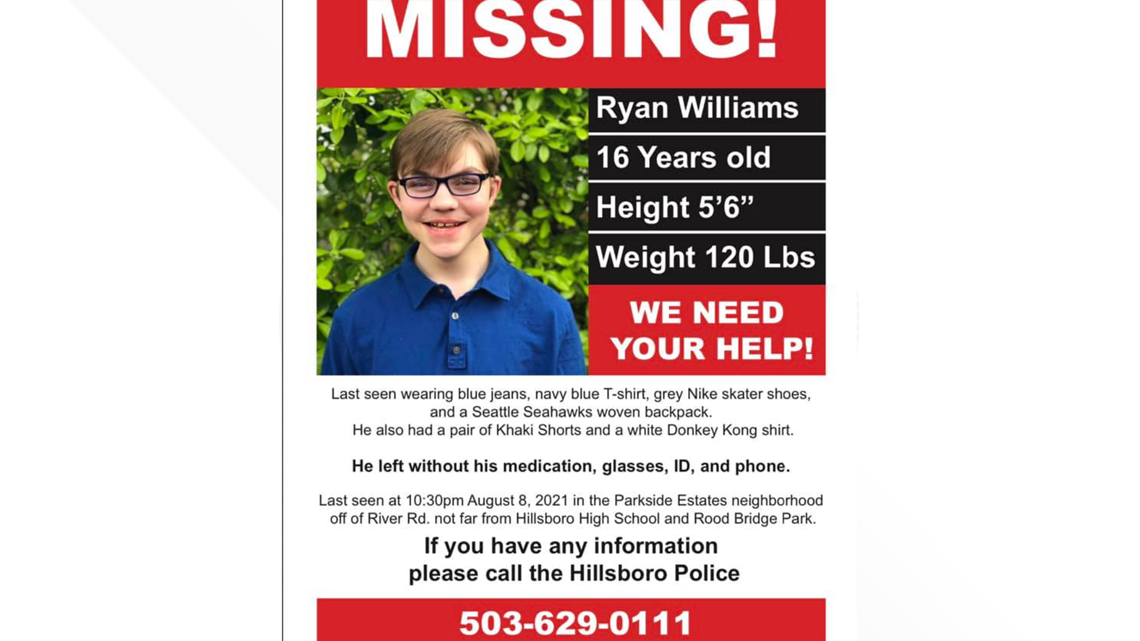 Missing Hillsboro teen found safe | kgw.com