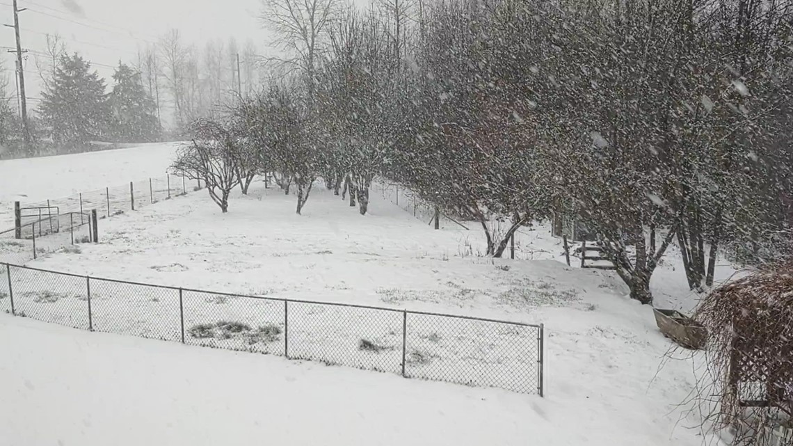 Lots of snow in Castle Rock | kgw.com