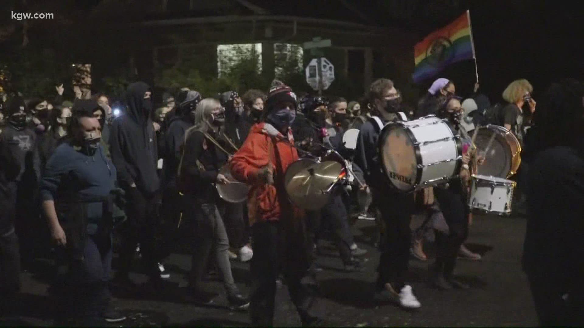 Portland election night protest in Southeast Portland | kgw.com