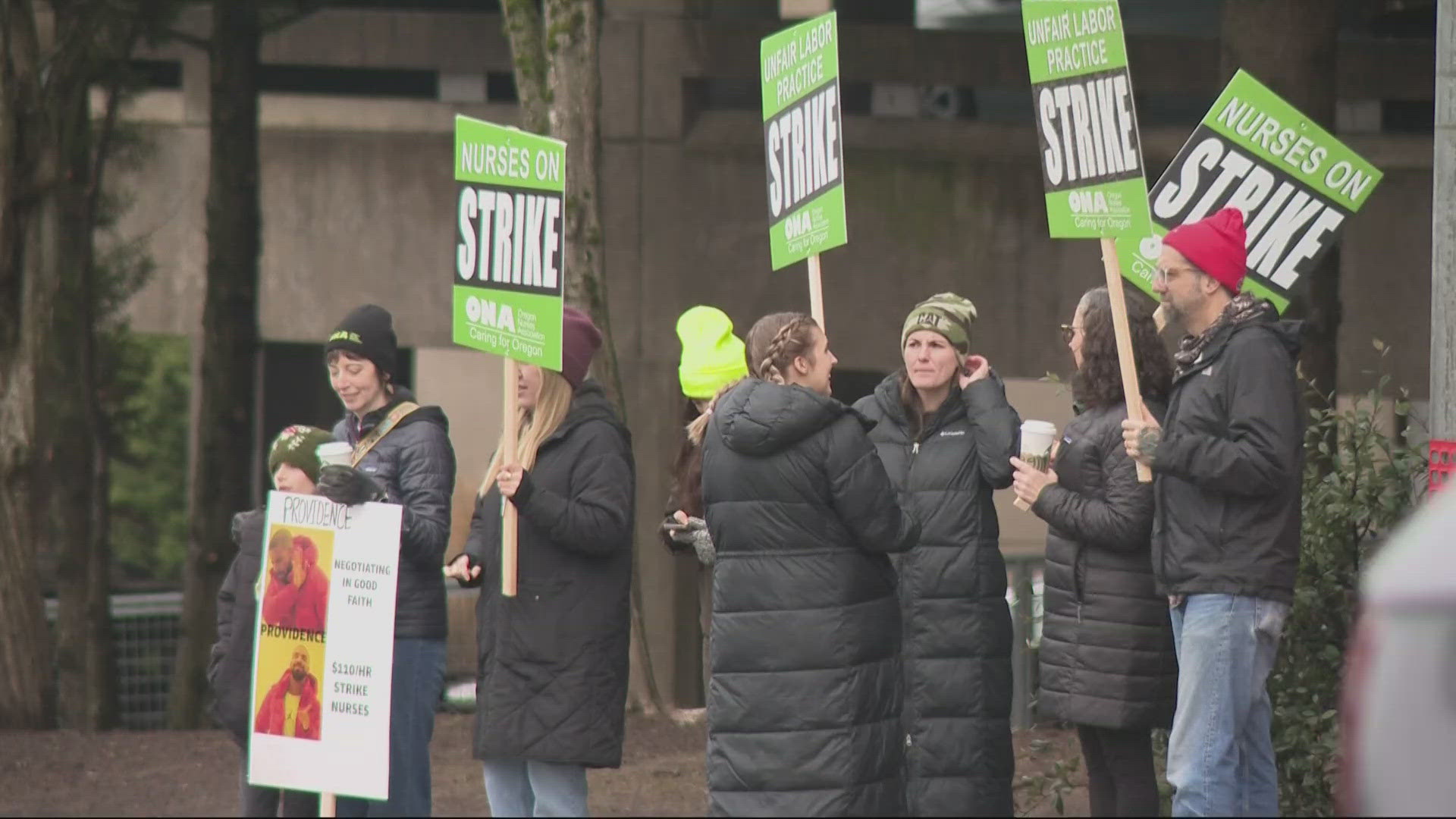 Providence nurses, doctors strike hits Day 4 | kgw.com
