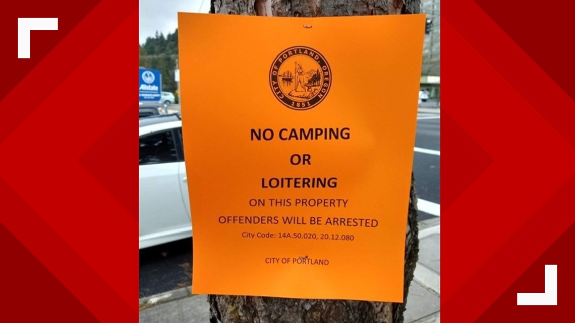VERIFY: Are these 'no camping' signs real? | kgw.com