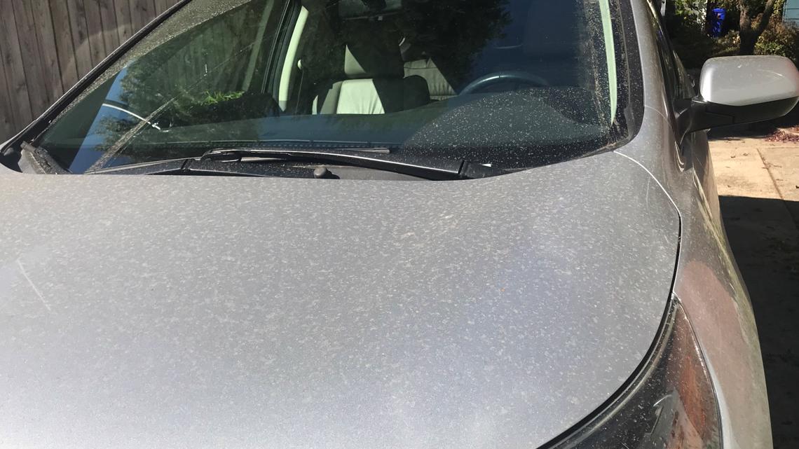 Ash on cars in Portland, Vancouver | kgw.com