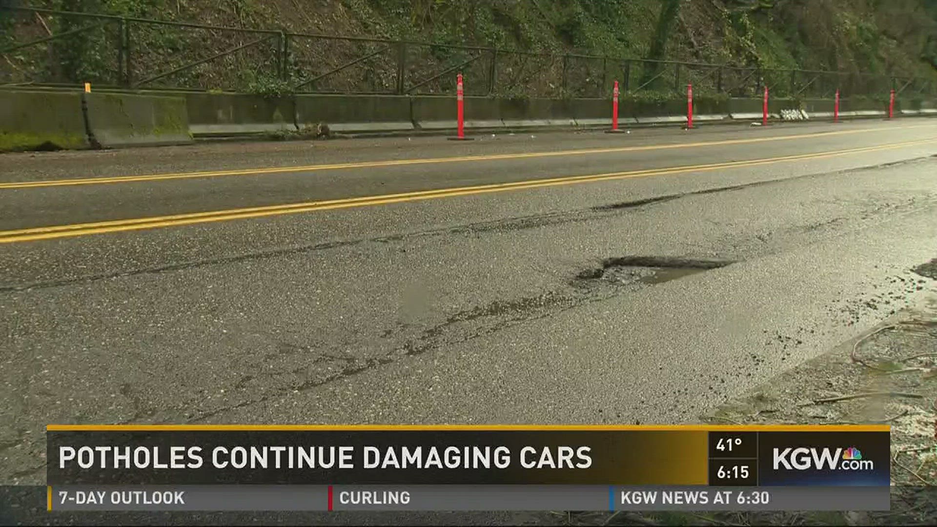 Portland pauses pothole patching, hurting hubcaps | kgw.com