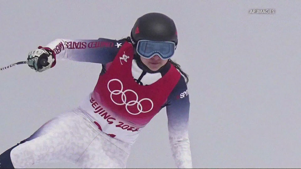 Portland skier Jackie Wiles competing in downhill at Winter Olympics ...
