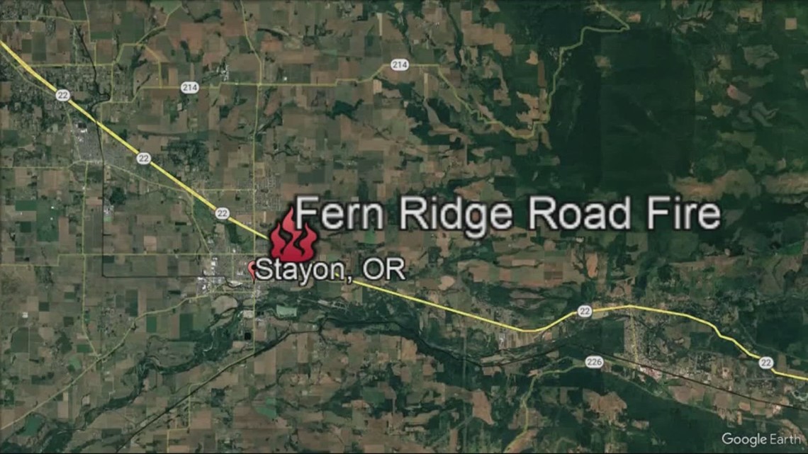 Fern Ridge Road wildfire in Marion County | kgw.com