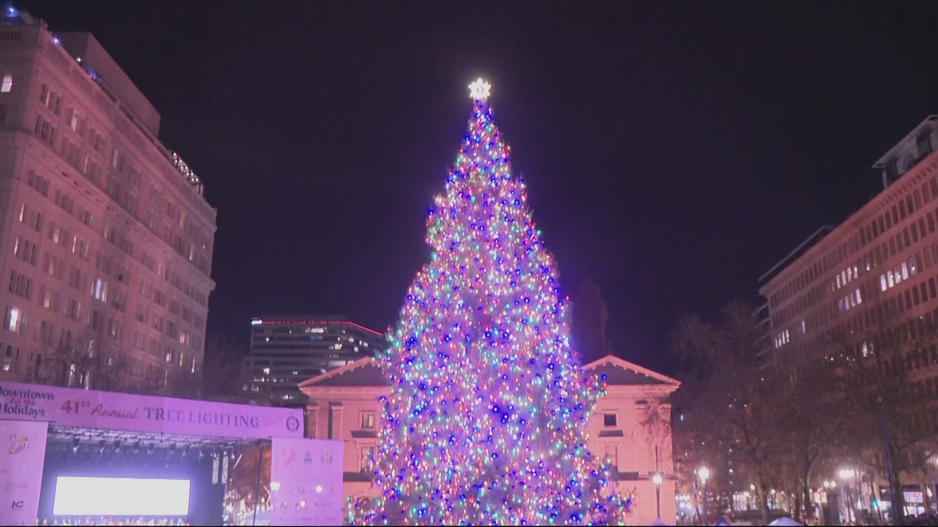 Portland holds 41st Annual Tree Lighting ceremony | kgw.com