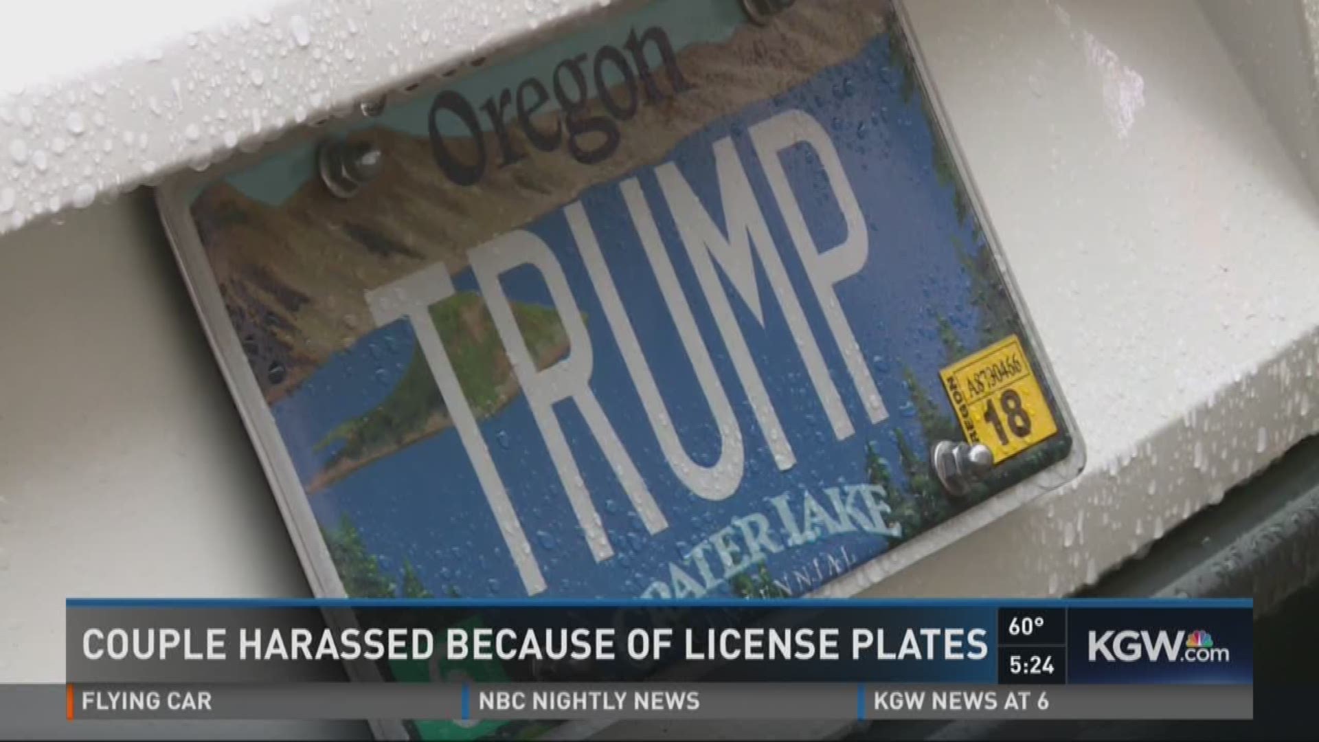 Couple harassed because of Trump license plate | kgw.com