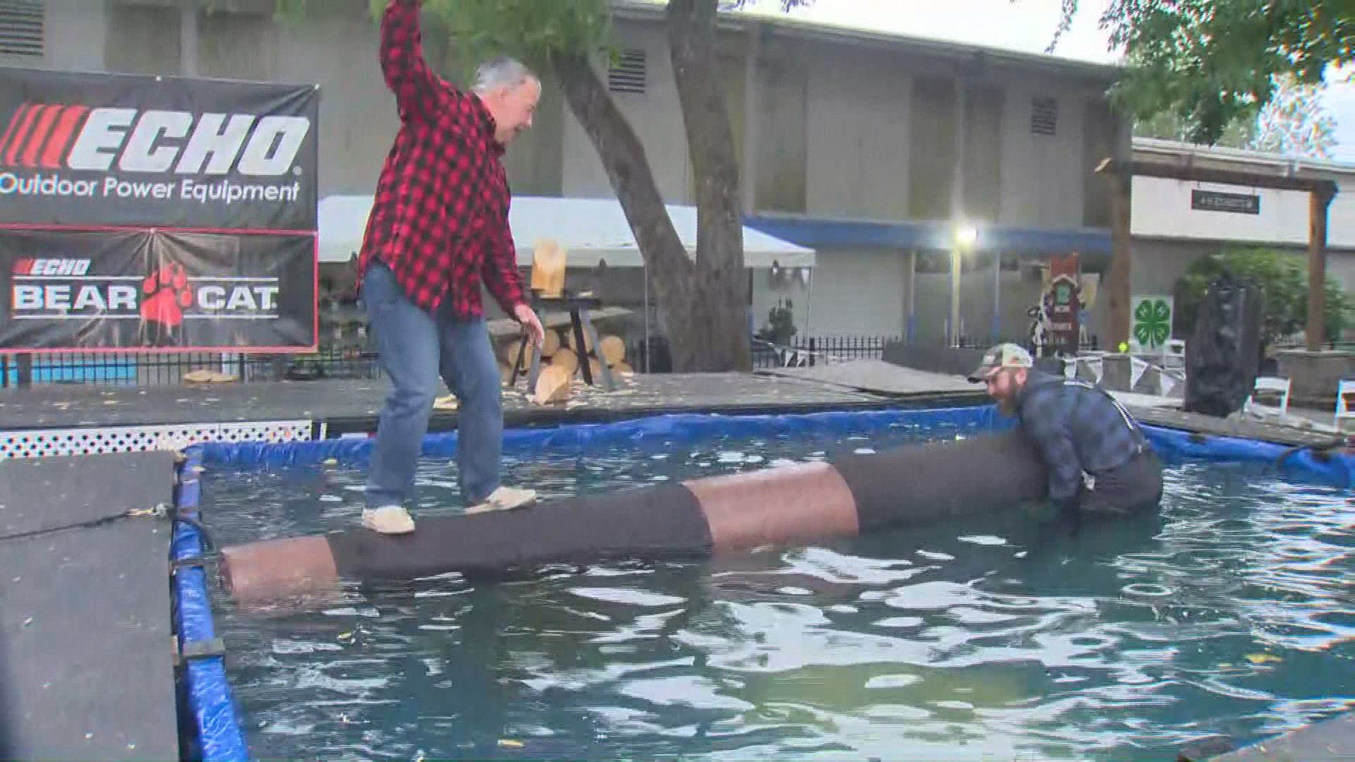 Watch: Rod Hill takes a dunk trying log rolling at the Oregon State ...