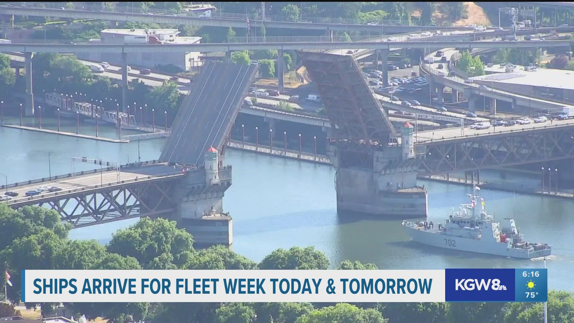 Fleet Week ship departures disrupt Portland transit Monday morning ...