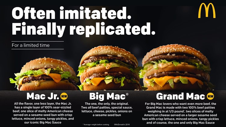 McDonalds to introduce 2 new ‘Big Mac’ sizes | kgw.com