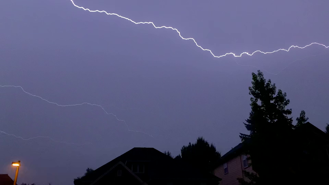Thunder, lightning and Thor! Rain is back in Oregon | kgw.com