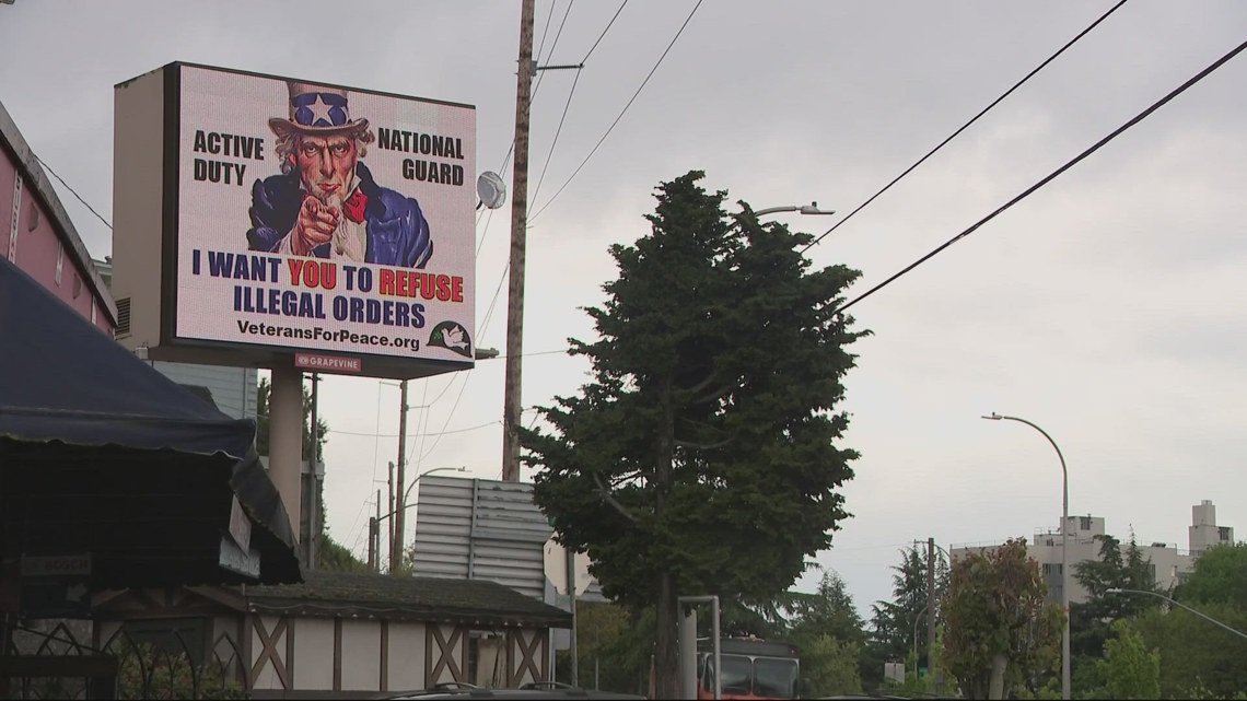 Veterans group urges troops to refuse illegal orders in billboard push ...