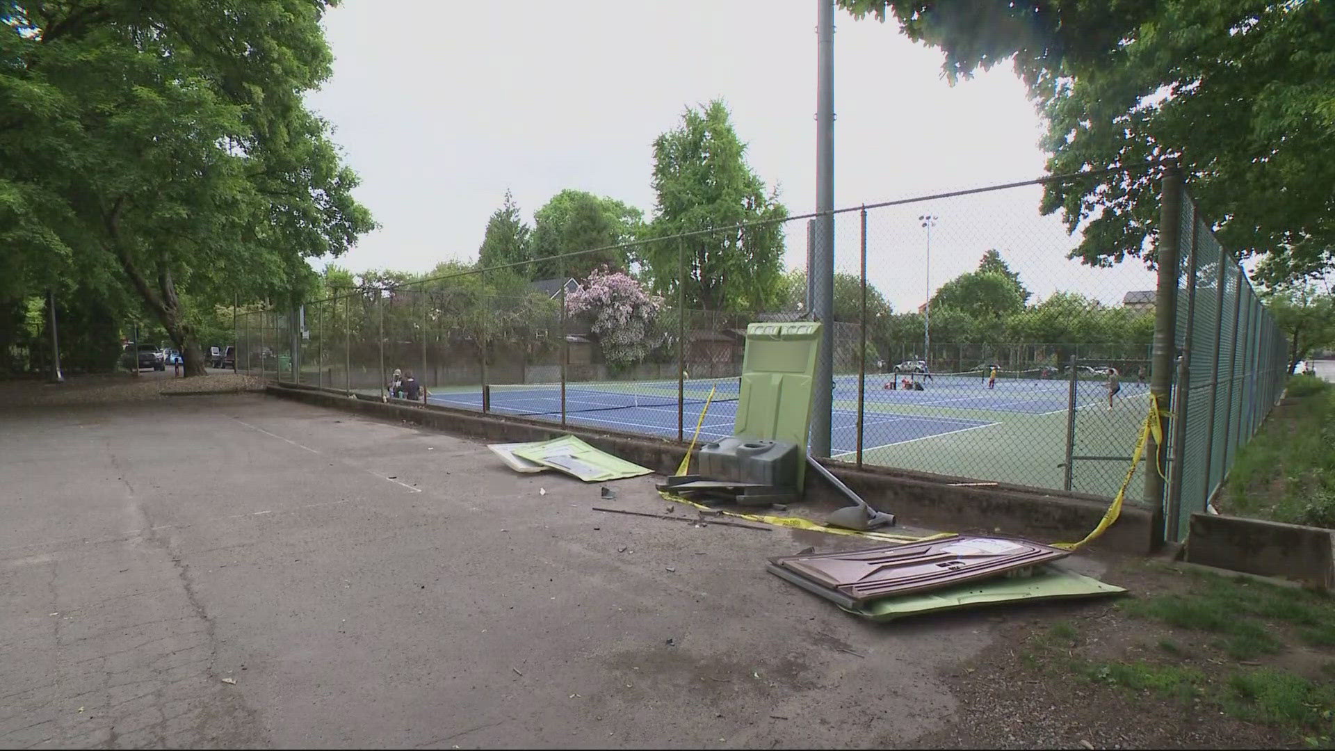 Portland park port-a-potty damaged in explosion | kgw.com
