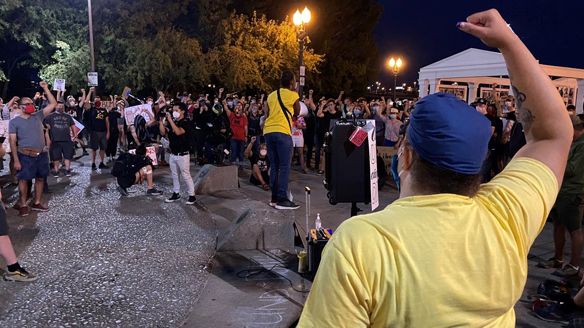 Portland protests against police violence end peacefully | kgw.com