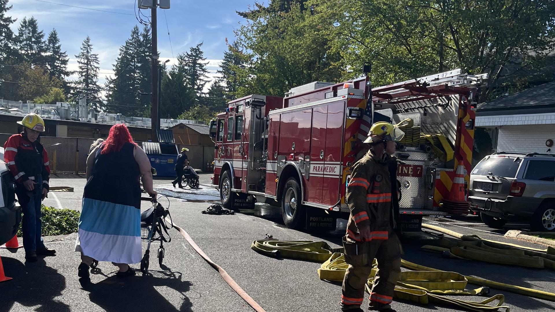 Resident hospitalized after fire at Portland care facility | kgw.com