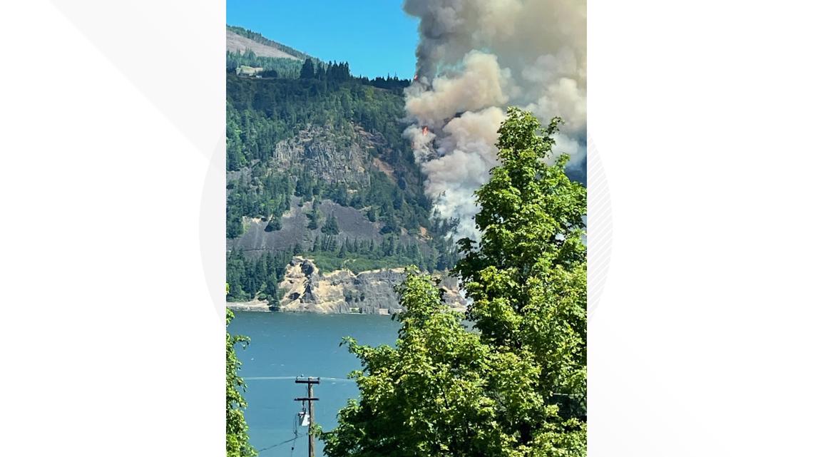 Tunnel 5 Fire grows to 533 acres in Skamania County, Wash. | kgw.com