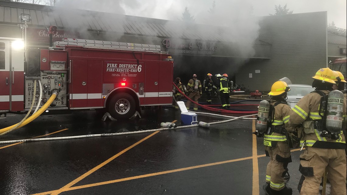 Photos: Fire destroys businesses at Hazel Dell strip mall | kgw.com