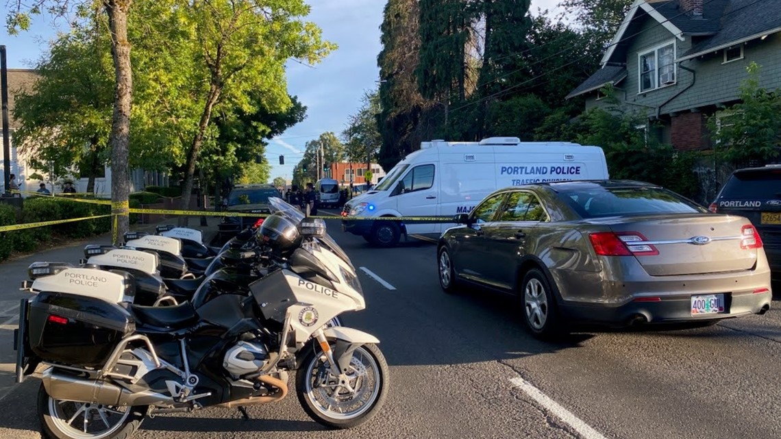 One dead after car hits them at bus stop in SE Portland | kgw.com