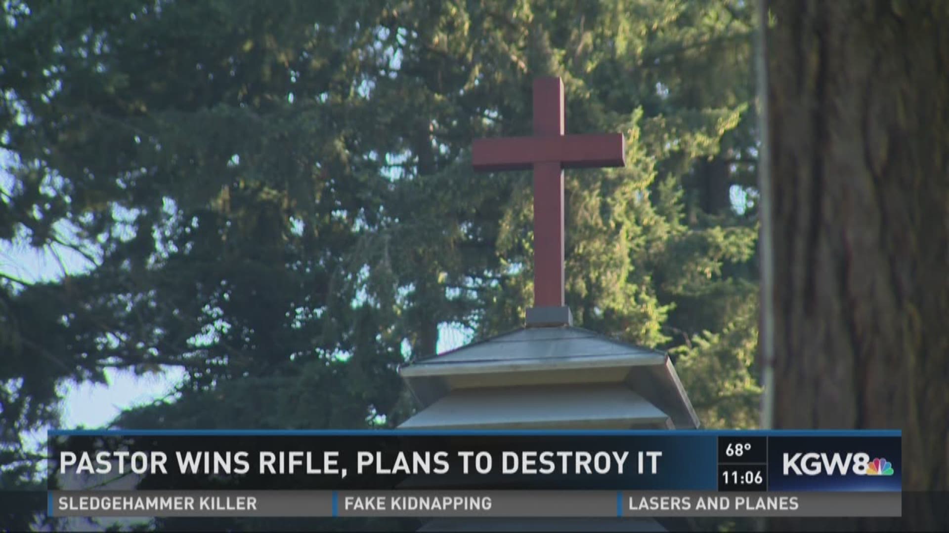 Pastor will destroy AR-15 rifle he won in a local raffle | kgw.com