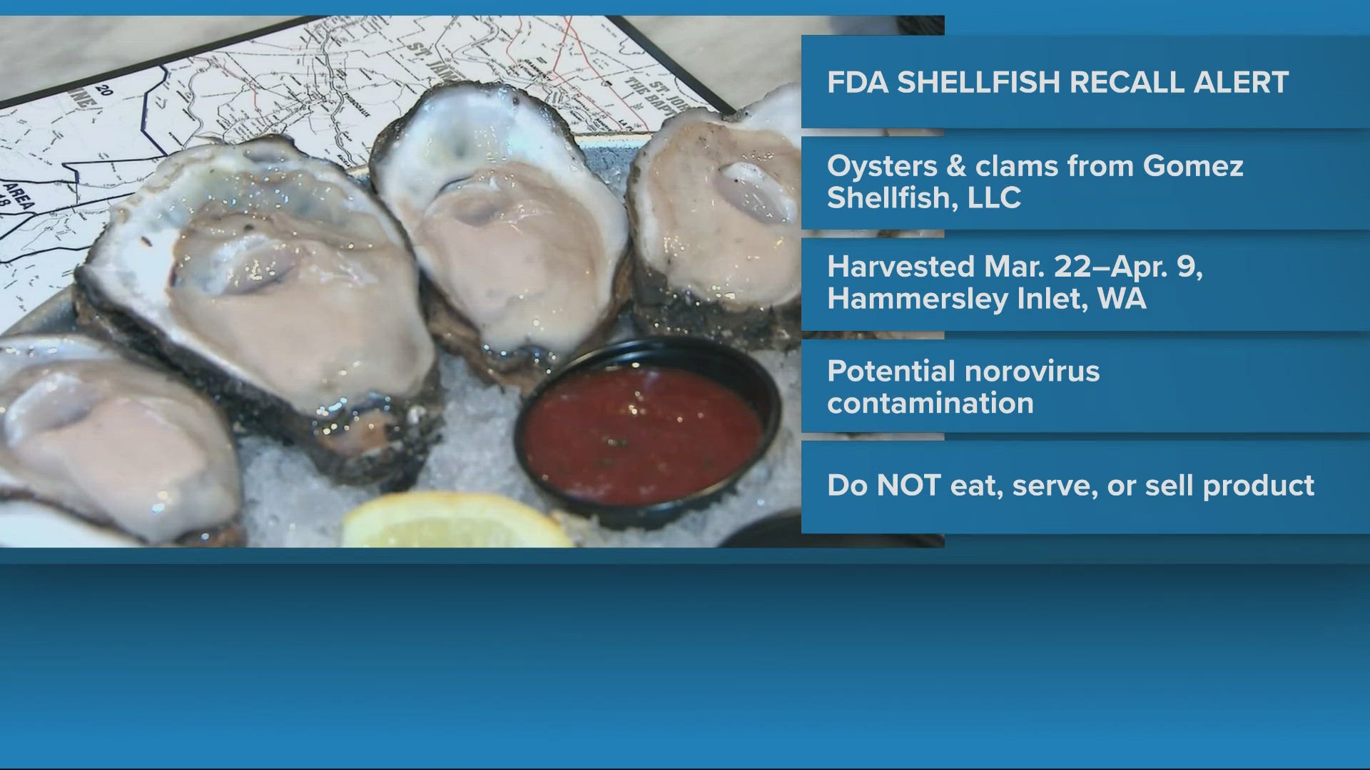 FDA recalls Washington state shellfish over norovirus concerns | News ...