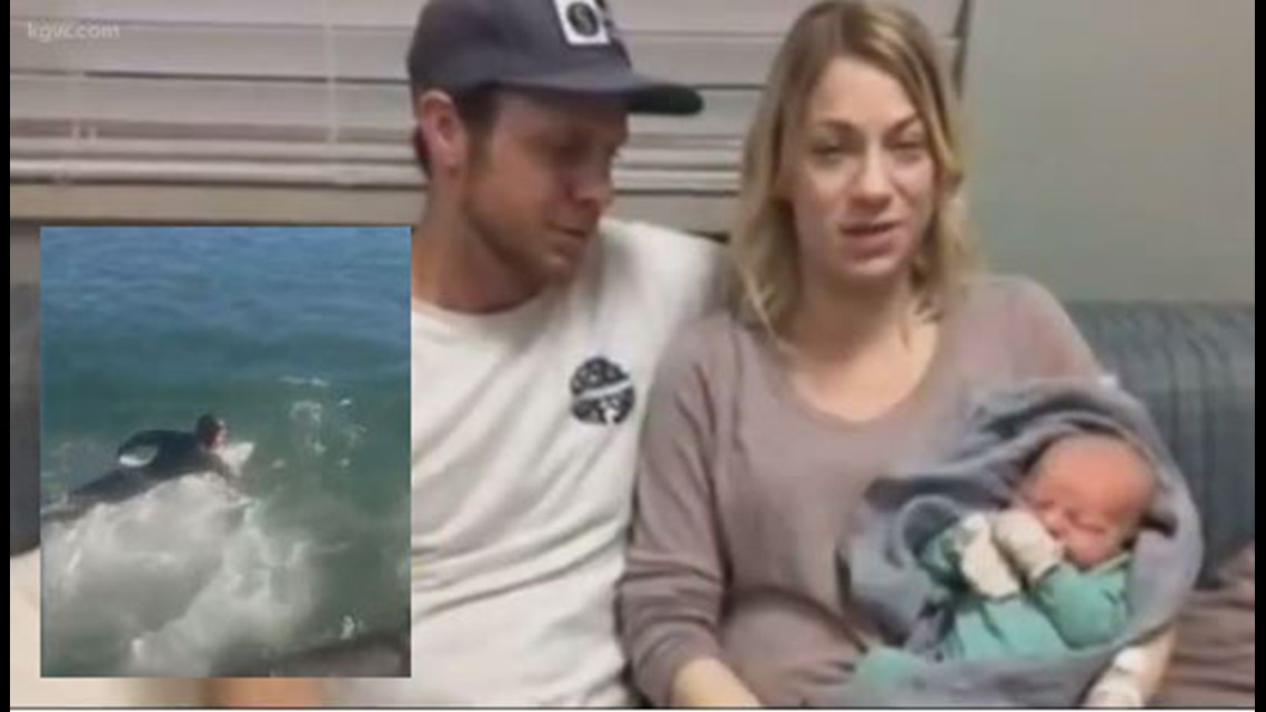 Seaside crabber paddles to shore to be with wife during labor -- it's a ...