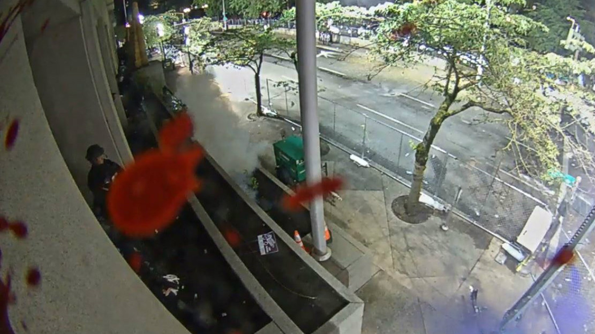 Deputies injured by explosive thrown at Portland Justice Center | kgw.com