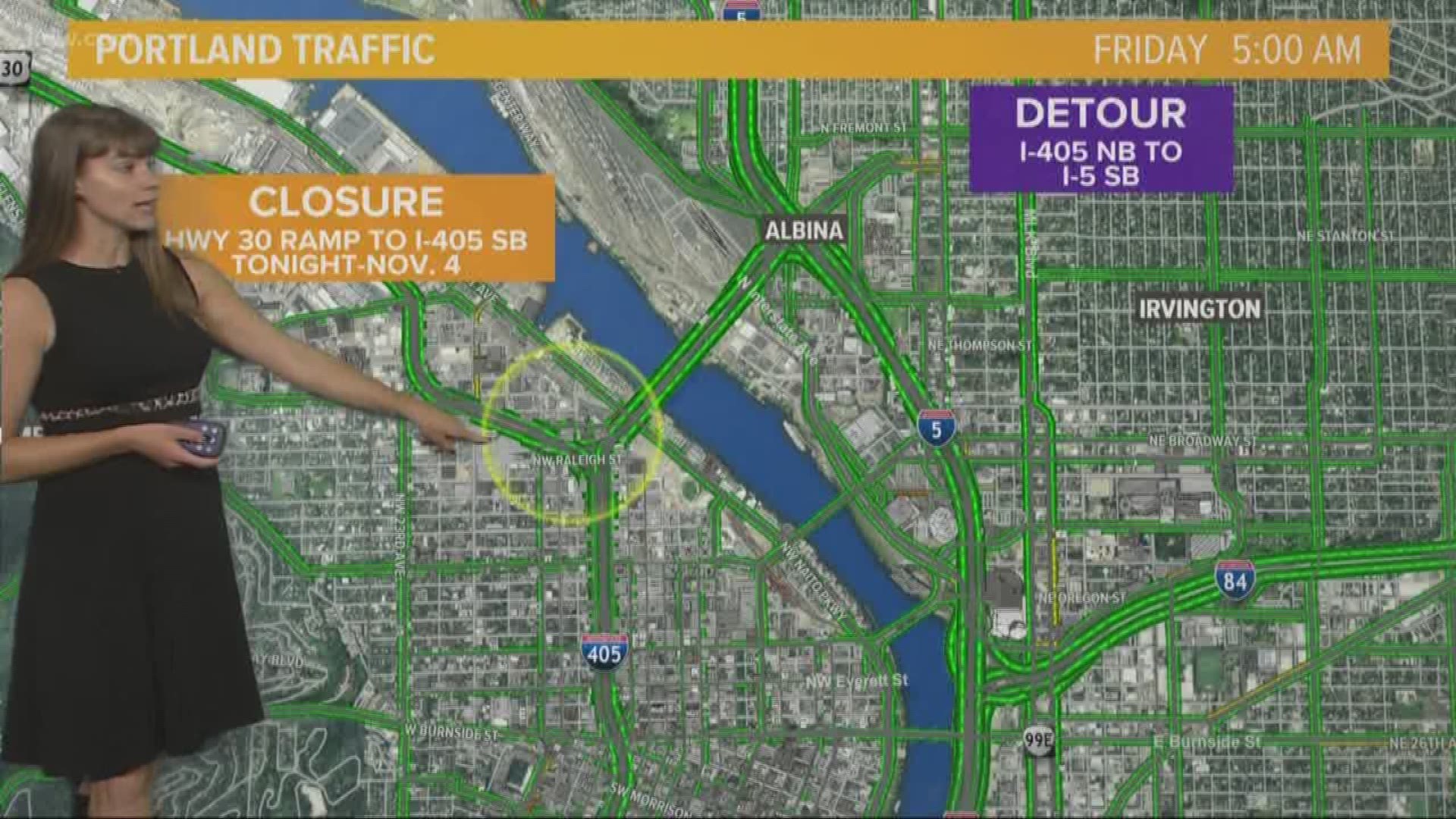 Highway 30 to I-405 SB ramp closed for 11 days | kgw.com